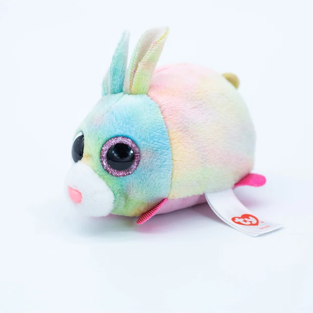 Ty Big Eyes Pea Velvet Bunny Rabbit Plush Stuffed Animal Collectible ...