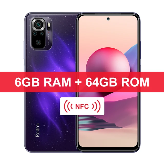 Global Version Xiaomi Redmi Note 10S Mobile 6GB 64GB Helio G95 Octa ...
