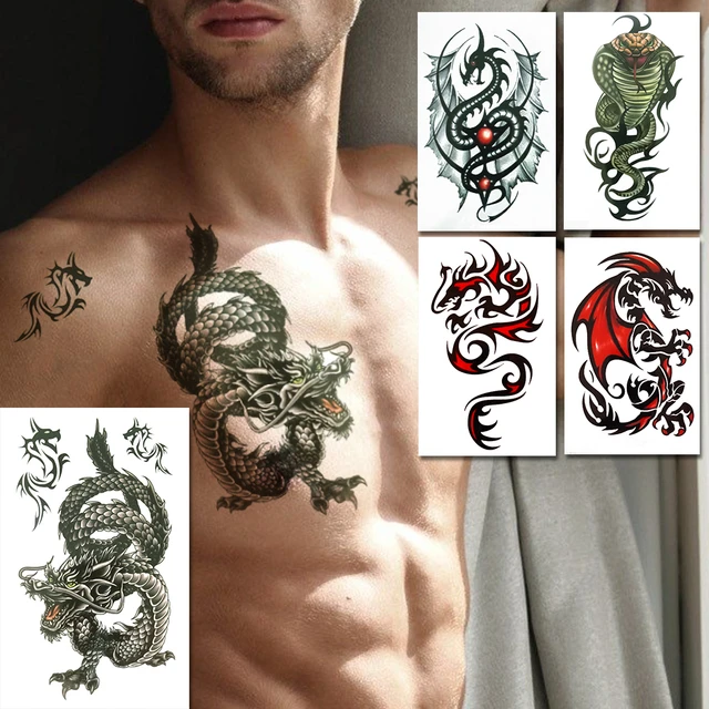 Tattoo Designs For Men On Hand Dragon