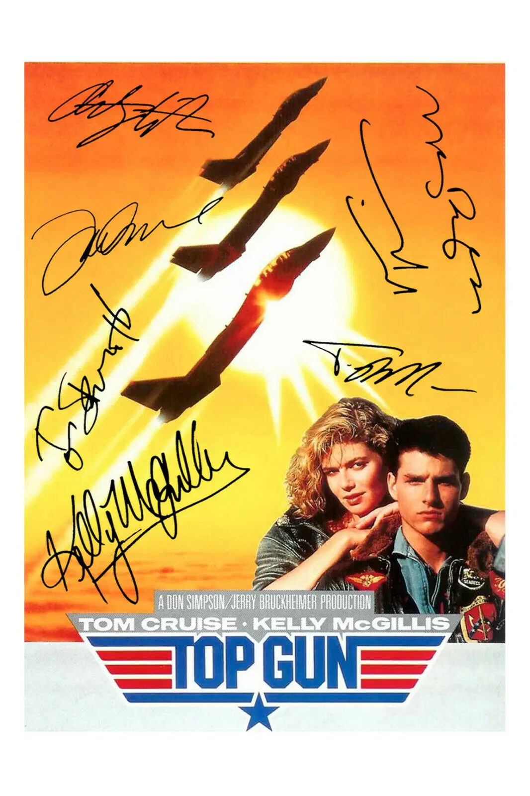 Top Gun Signed Art Film Print Silk Poster for Your Home Wall Decor ...