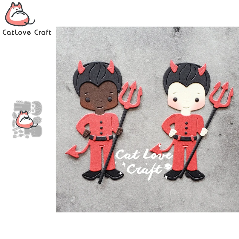 Catlove Halloween Demon Metal Cutting Dies Scrapbooking Mold Stencil ...