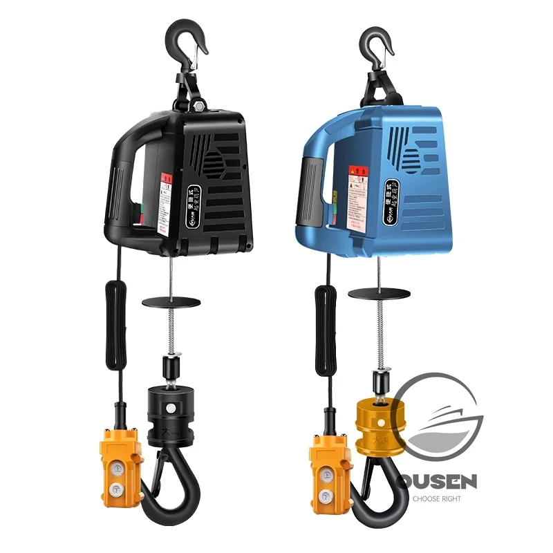 220V-500KG-Mini-Electric-Hoist-Household-Small-Electric-Hoist-Portable ...