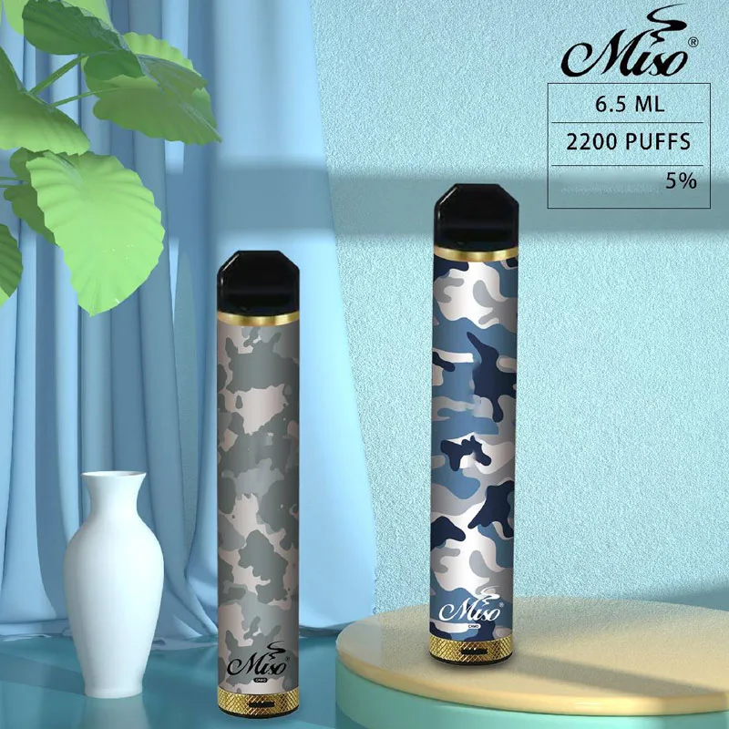 Original Miso CAMO Disposable Vape E Cigarette Camouflage Style Device ...
