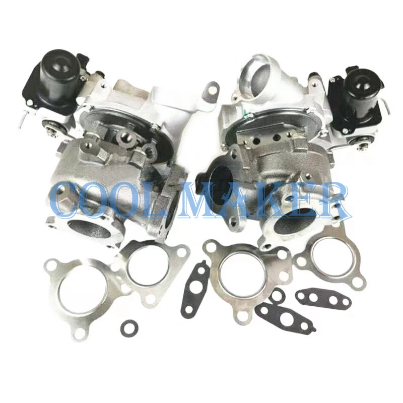 17208 51010 17208 51011 twins Turbocharger for Toyota Land Cruiser 1VD ...