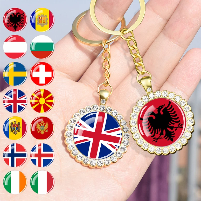 European Country Flags | Keychains | Charms | Key Chains - Fashion ...