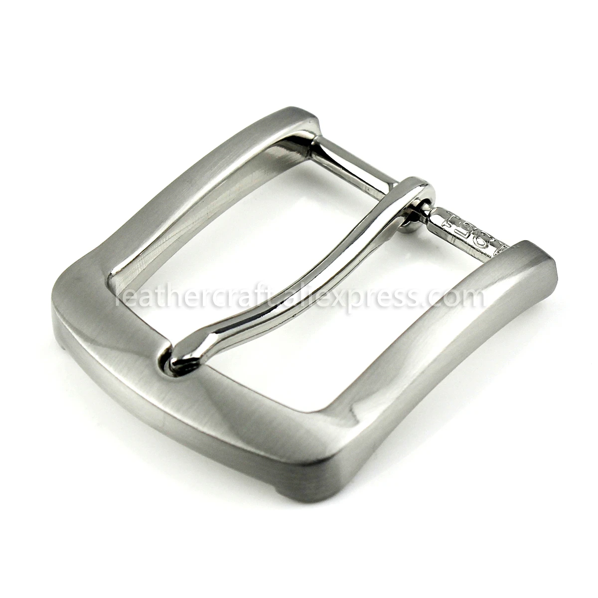 1x 35mm Silver Belt Buckle Metal Brushed Men Women End Bar Single Pin ...