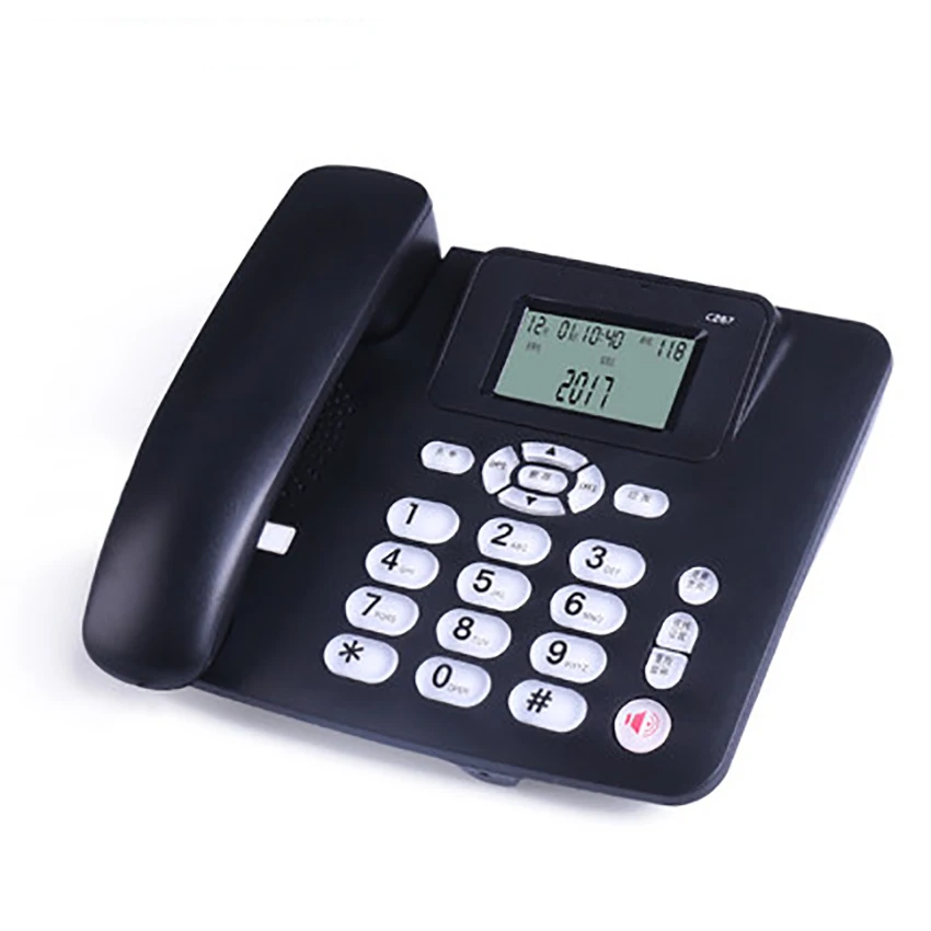 Wired-Landline-Phone-with-Speaker-R-Key-Button-Light-Adjustable-Font ...