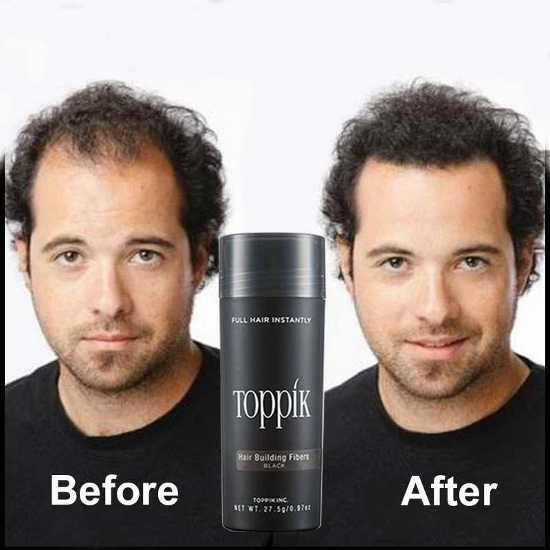 27.5g Toppik Hair Building Fibers 9 Colors Hair Full Hair Instantly ...