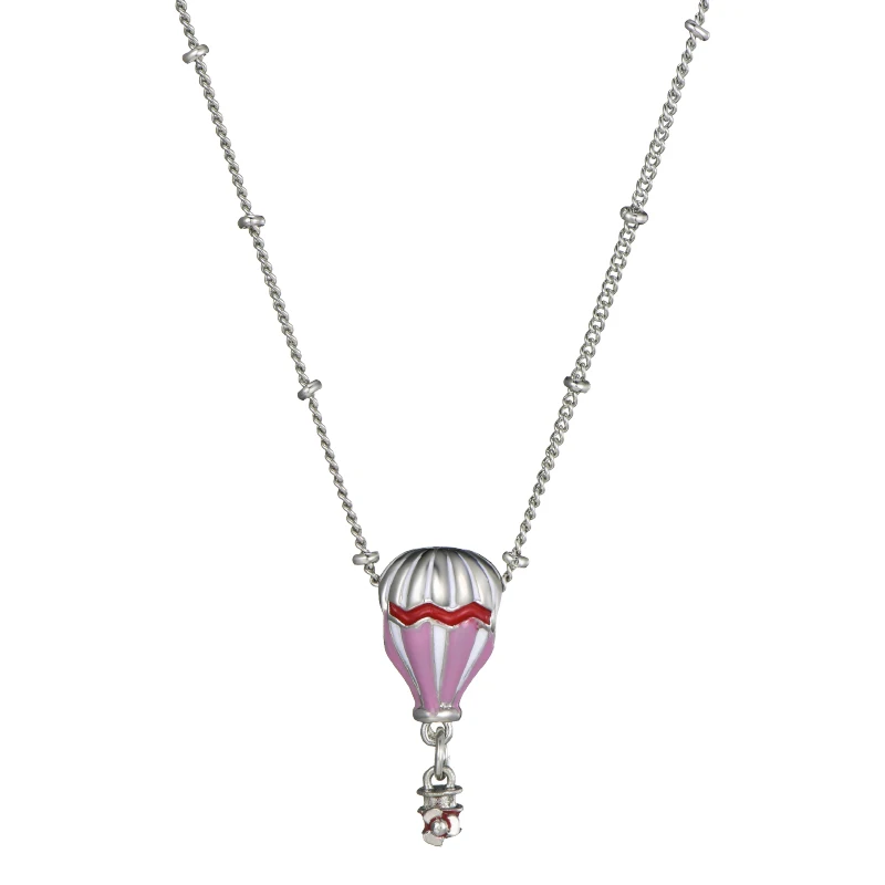 Red-Hot-Air-Balloon-Charms-Pendant-Necklace-Fit-Original-Brand-Necklace ...