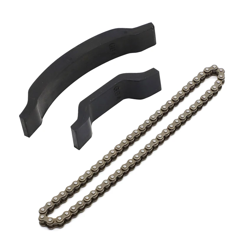 62-Link-Chinese-Starter-Chain-w-Starter-Chain-Guides-For-50cc-70cc-90cc ...