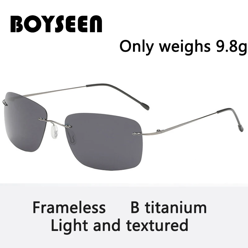 Titanium-Frameless-Polarized-Sunglasses-Driver-Driving-Night-Vision ...