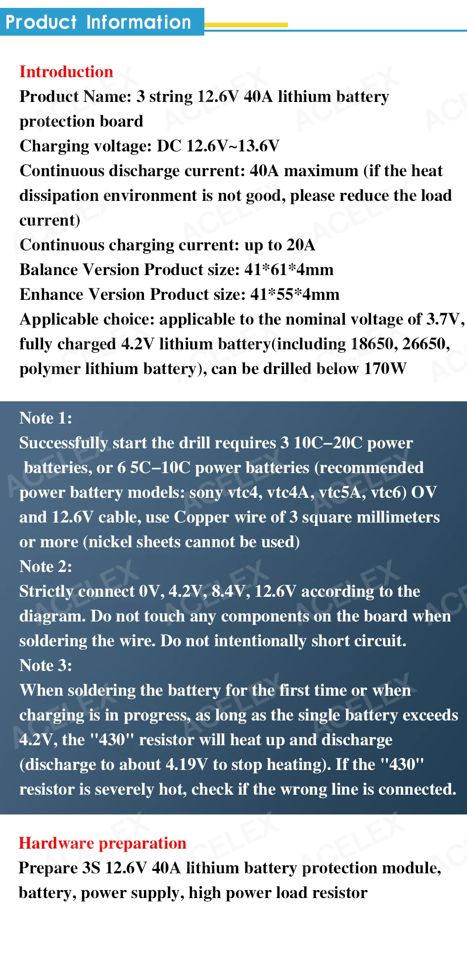 Плата защиты литиевой батареи 3S/4S 40A/60A 18650 | AliExpress