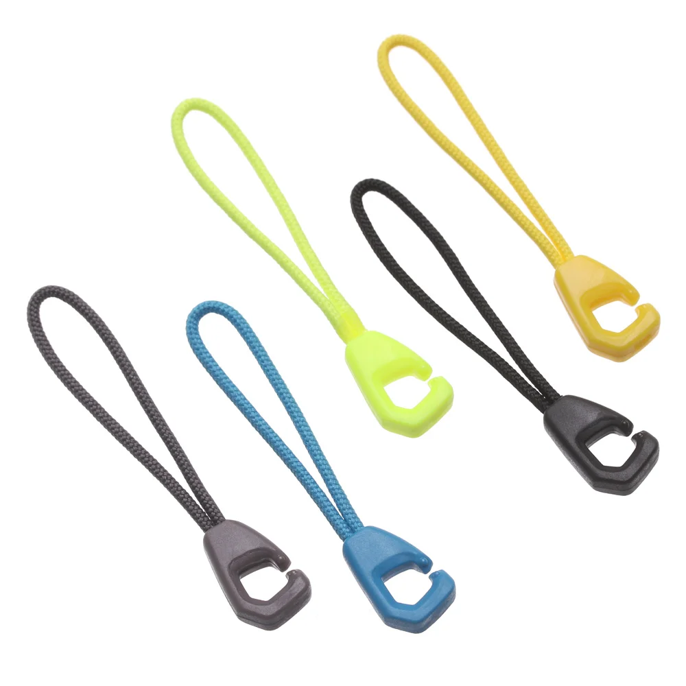 5pcs Zipper Pull Puller End Fit Rope Tag Fixer Zip Cord Tab Replacement ...