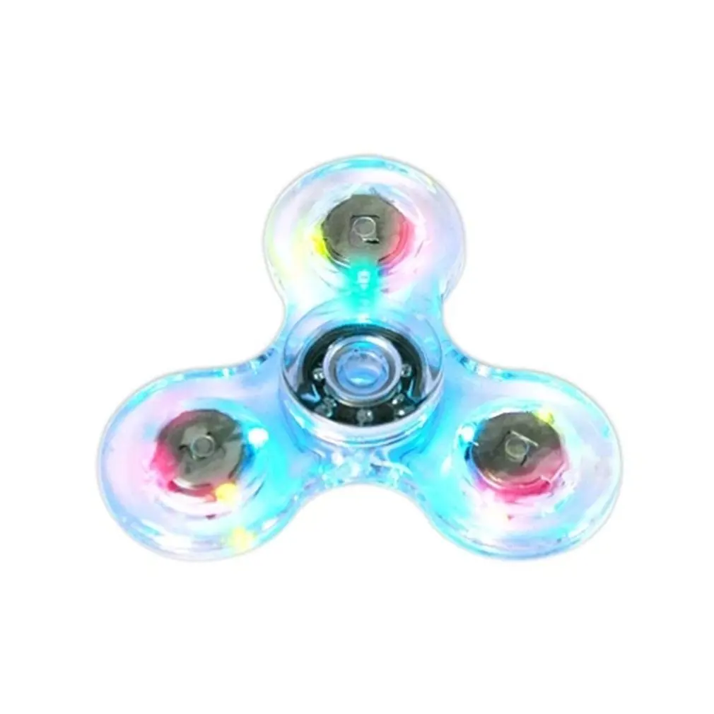 Luminous-LED-light-Fidget-Spinner-Hand-Top-Spinners-Glow-in-Dark-Light ...