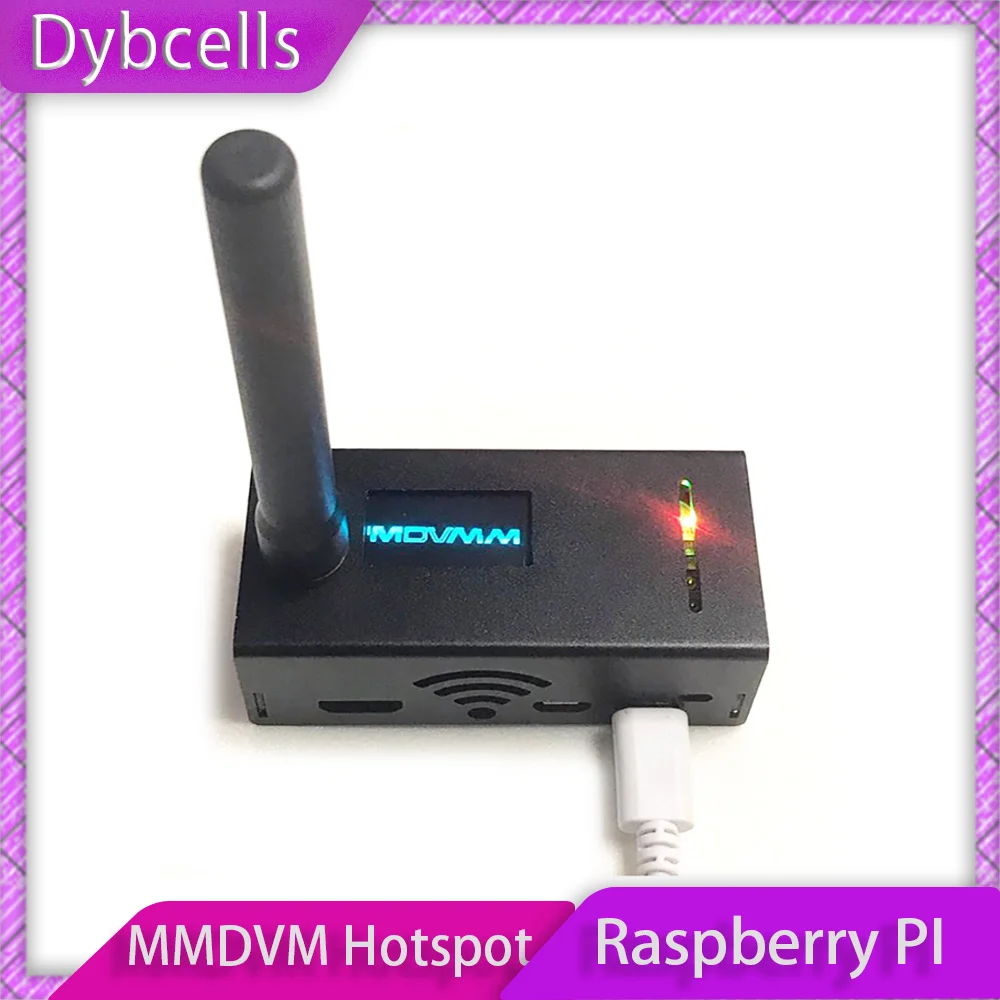 Tablero de Hotspot MMDVM P25 DMR Dstar YSF + Raspberry pi + pantalla OLED + antena + funda WiFi ...