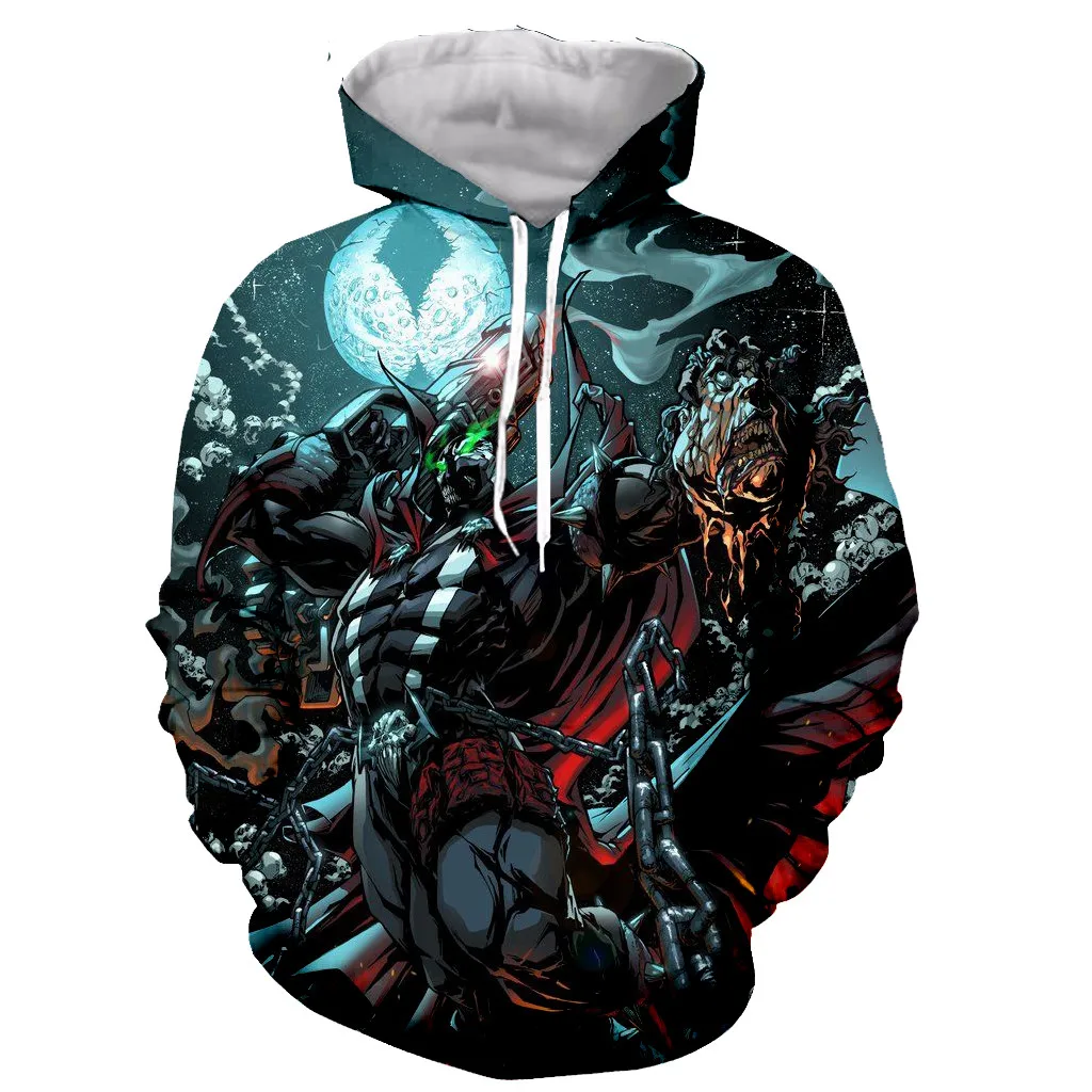 Anime Spawn Fashion Long Sleeves 3d Print Zipper/hoodies/sweatshirts ...