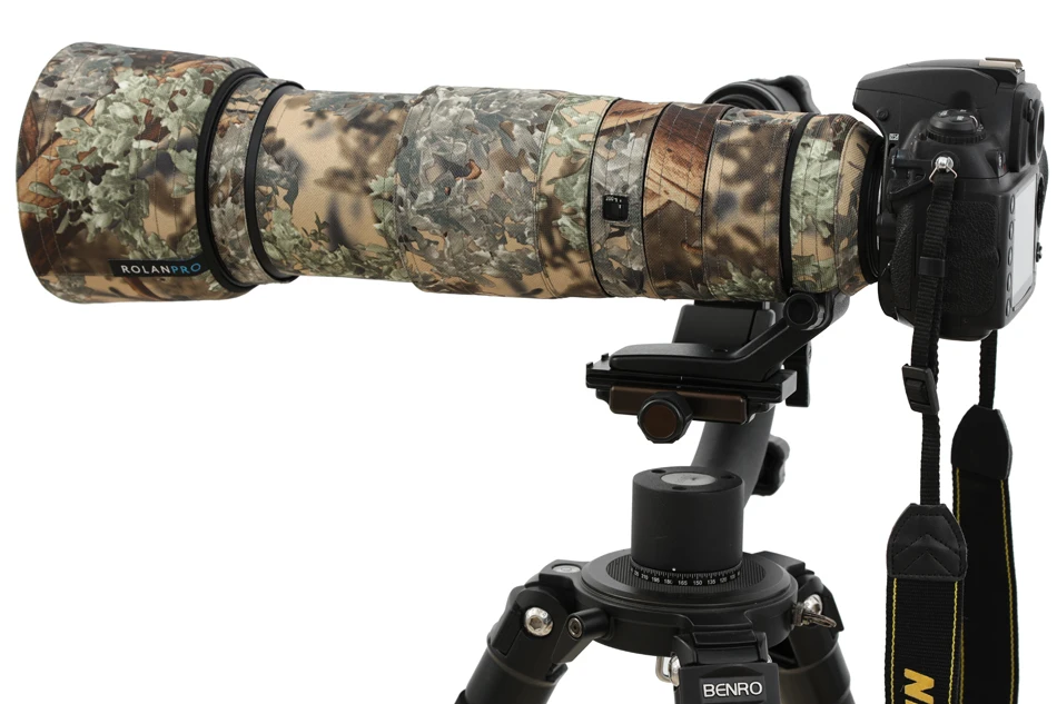 Rolanpro Lens Camouflage Coat Rain Cover For Nikon Af-s 200-500mm F/5.6 ...