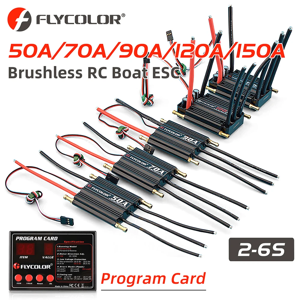High Quality Flycolor 50a/70a/90a/120a/150a Speed Controller Brushless ...