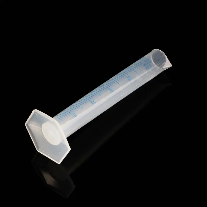 50mL Measuring Cylinder Laboratory Test Graduated Liquid Trial Tube Jar ...