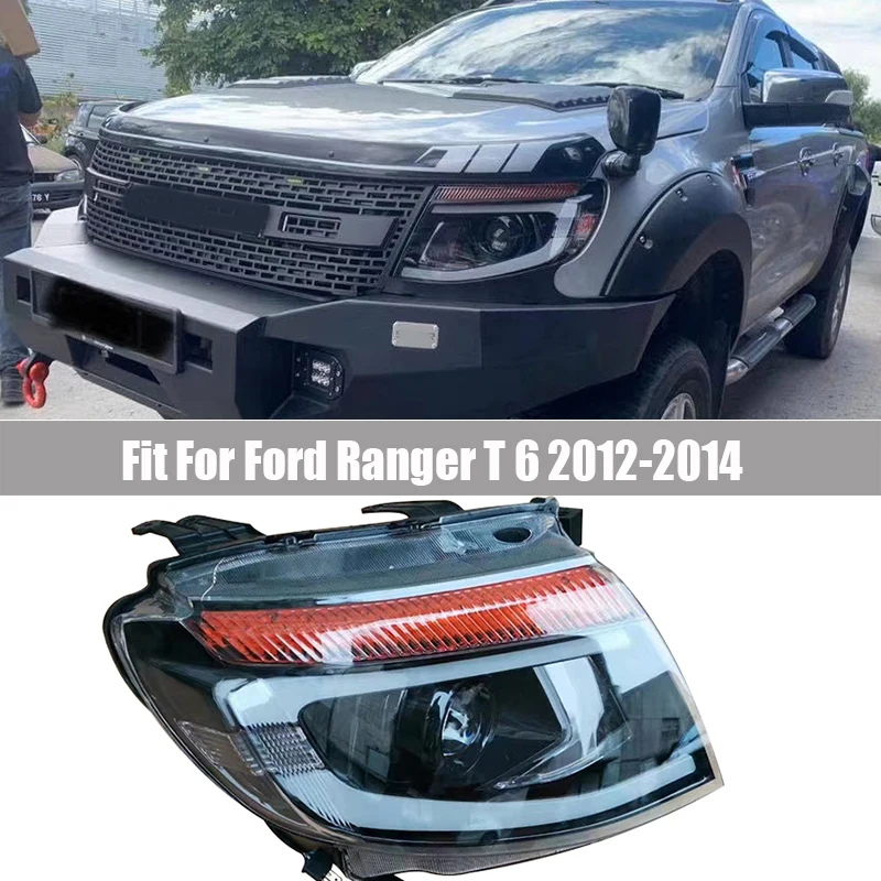 LED HEADLIGHTS FOR FORD RANGER T6 TURN SIGNAL LIGHTS 2012 2013 2014 ...