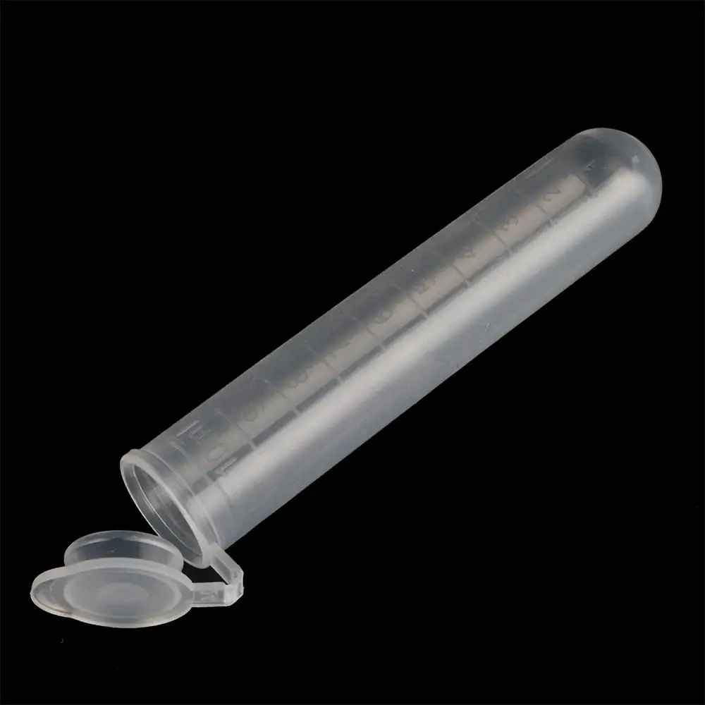 10ml Snap Cap Round Bottom Centrifugal Test Tube Plastic Transparent ...