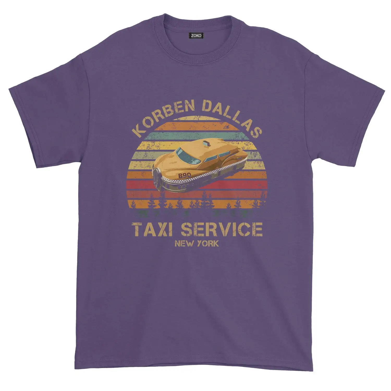 Korben Dallas Taxi Service Vintage T Shirt Novelty O Neck Tops|T-Shirts ...