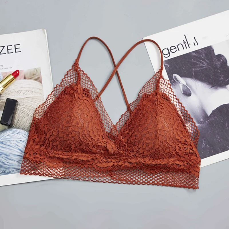 Fashion Women Triangle Cup Seamless Lingerie Bras Sexy Lace Underwear ...