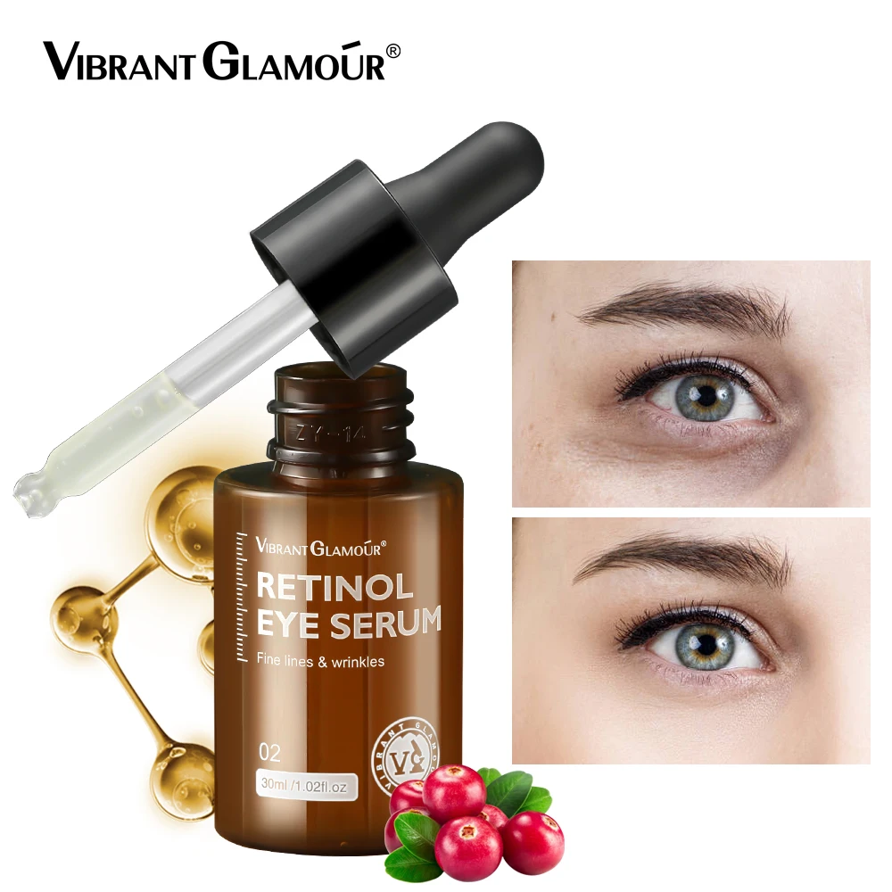 VIBRANT GLAMOUR suero de ojos con Retinol, hidratante, antienvejecimiento, reparación de ojeras ...