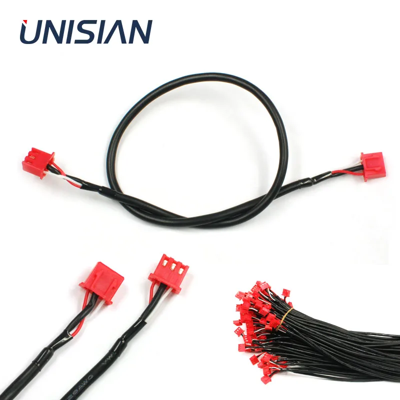 Unisian Xh2.54mm Cable Male To Male Terminal Dual Head Ph2.0-xh2.54mm Line 2p 3p Shielded Audio ...