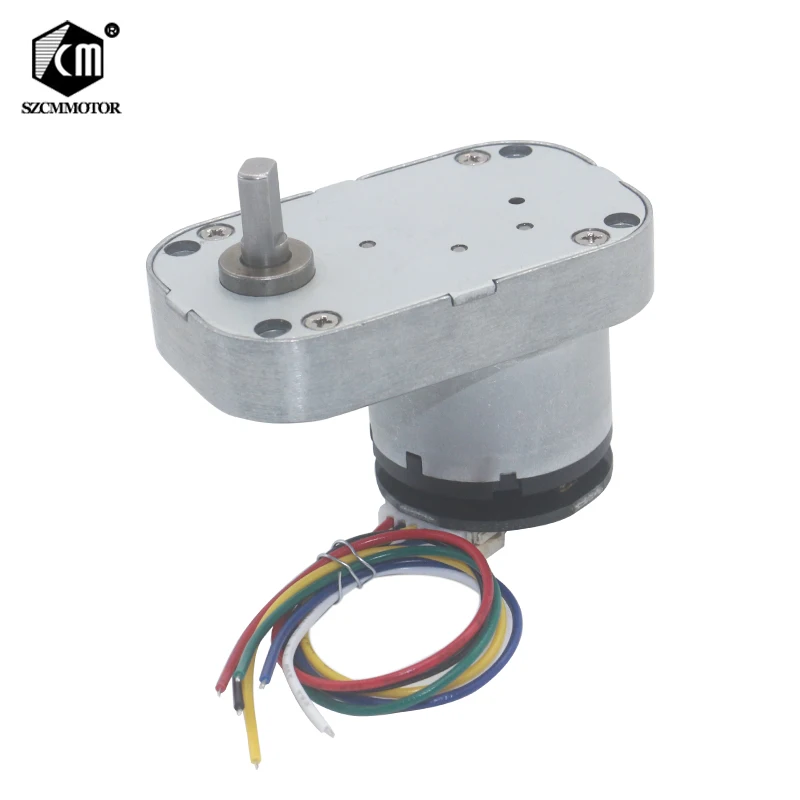 DC 12v-24V Low Speed High Torque Worm Metal Gearbox Gear Motor With ...