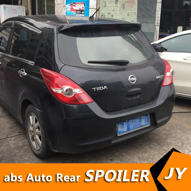 For NISSAN Versa Spoiler 2005 2010 Tiida spoiler with light High ...
