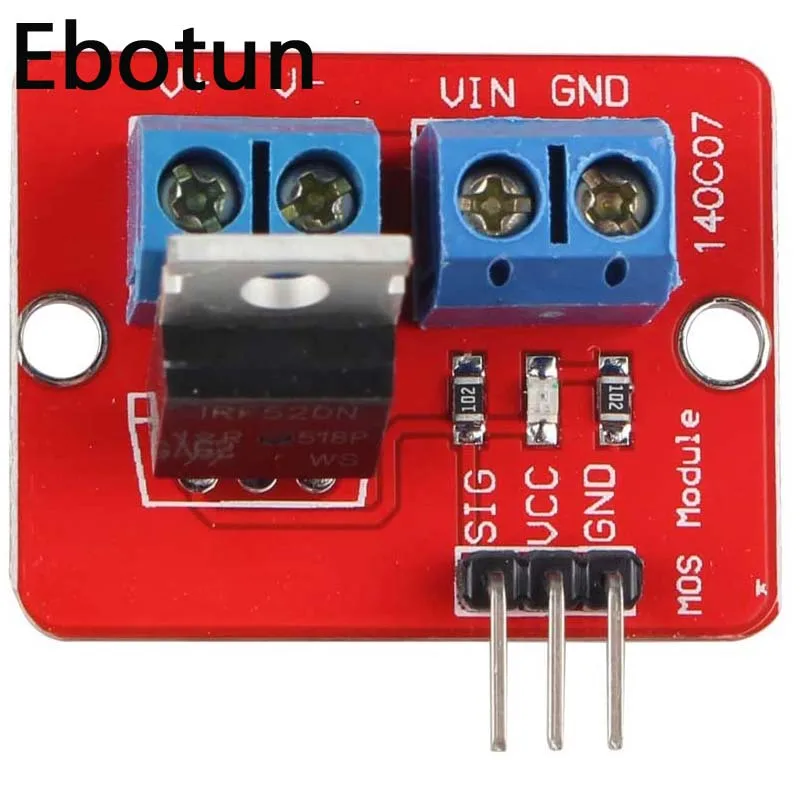 IRF520 MOSFET Driver Breakout Board Module IRF520N MOS FET Switch PWM ...