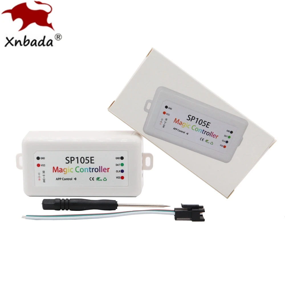 SP105E-Led-Strip-Light-Bluetooth-RGB-Controller-WS2801-WS2811-WS2812B ...