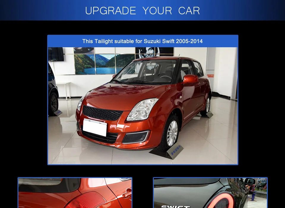 Car Styling For Suzuki Swift Tail Lights 2004-2017 Swift Led Tail Light ...