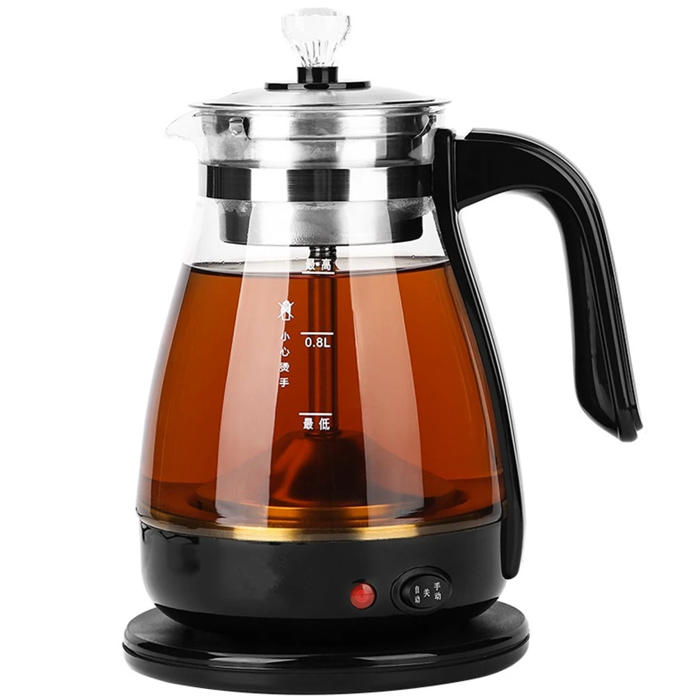 220v 1l Electric Kettle Automatic Tea Cooking Pot Glass Steaming Health ...