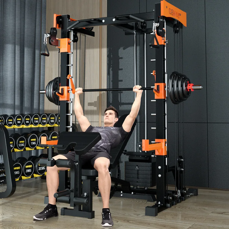 Smith-machine-gantry-fitness-home-strength-comprehensive-training ...