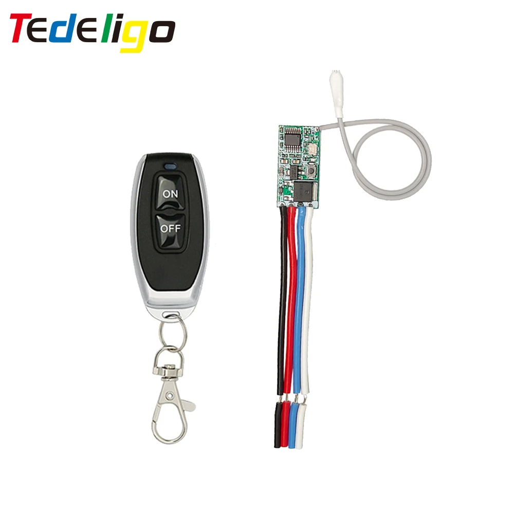 433mhz Dc 3.6v 5v 9v 12v 24v 1ch Mini Relay Wireless Rf Remote Control ...