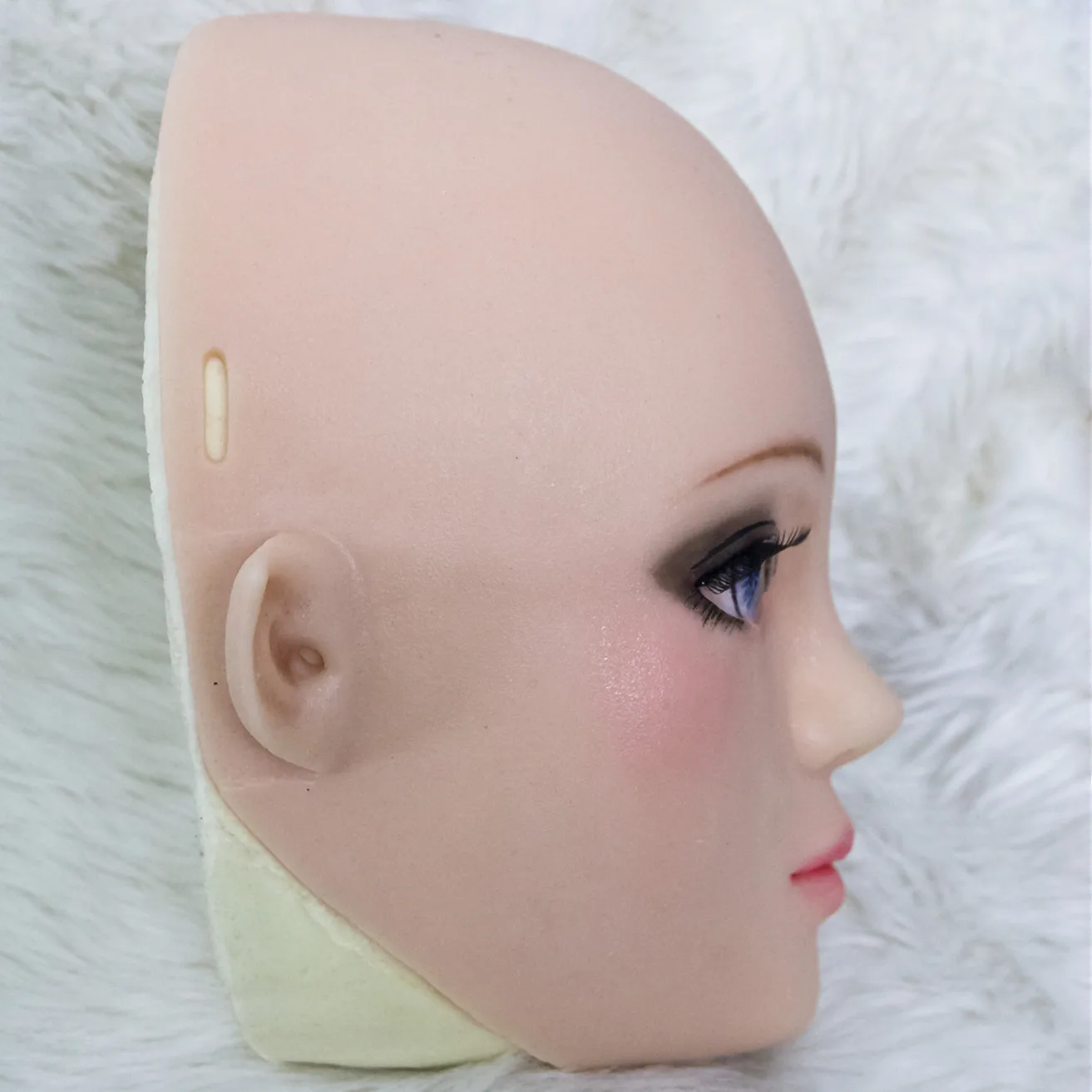 KnowU Lifelike permanent Makeup female face Mask Crossdresser Silicone ...