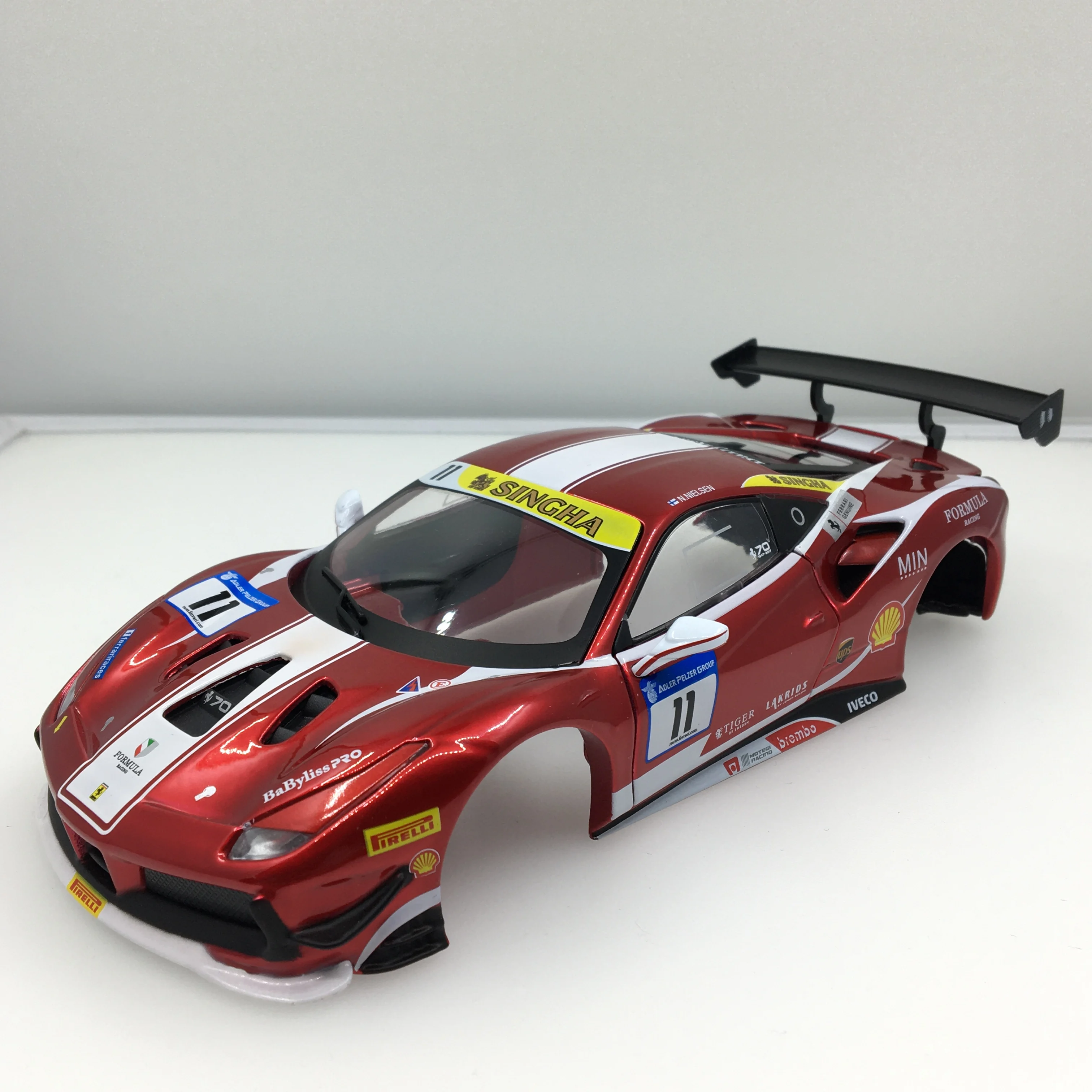 Ferrari 488 Alloy Car Shell Body Shell 110mm Wheelbase For Rc Car Mini ...