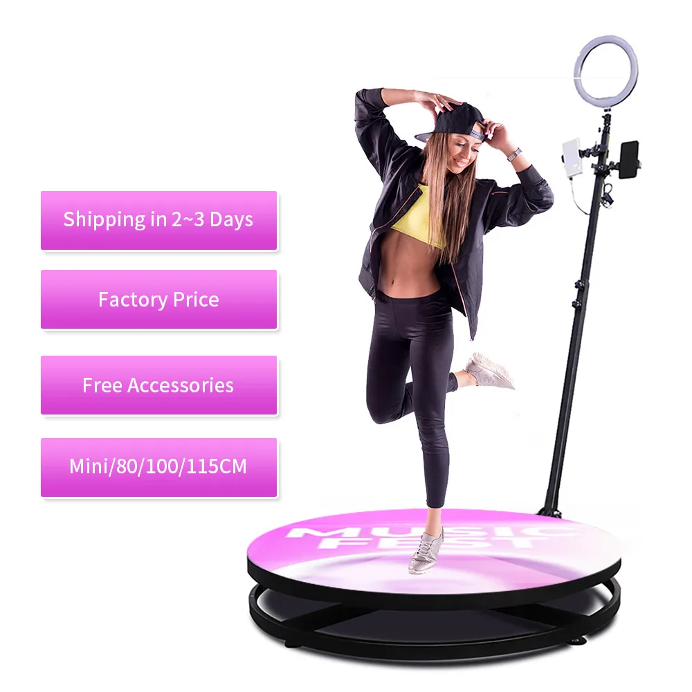 For Events Party Wedding Entertainment Portable 360 Photo Booth Remote ...
