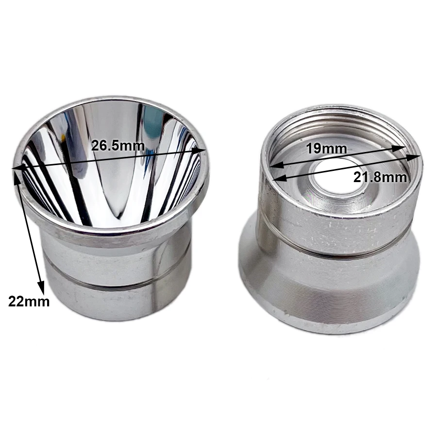 Aluminum SMO OP Reflector Cup 26.5mm for 6P 9P 501B 502B M5 M6 XML HI ...