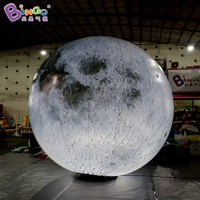 Free Shipping Inflatable Moon With Led Lights / Hanging Inflatable Led ...