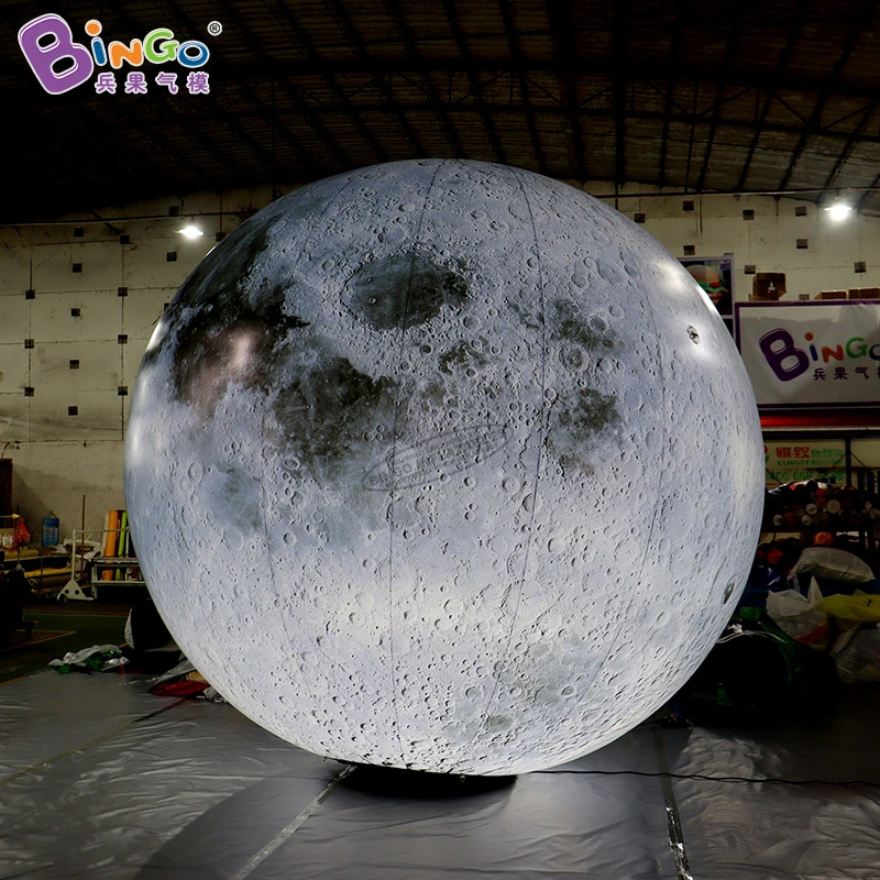 Free Shipping Inflatable Moon With Led Lights / Hanging Inflatable Led ...