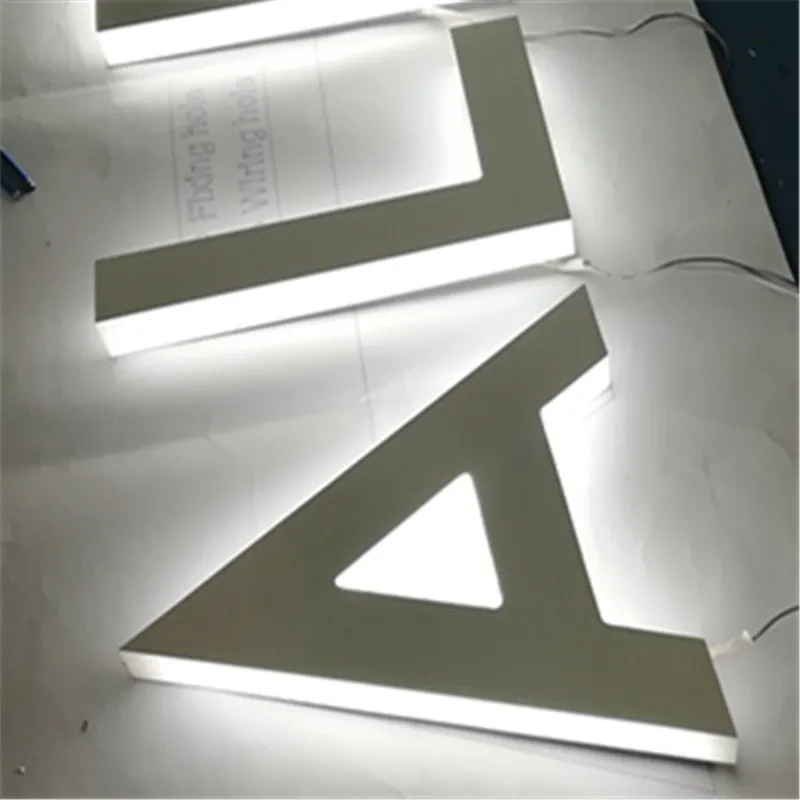 3d Acrylic Led Lights Logo Customized Side Full Lit Letter Sign ...