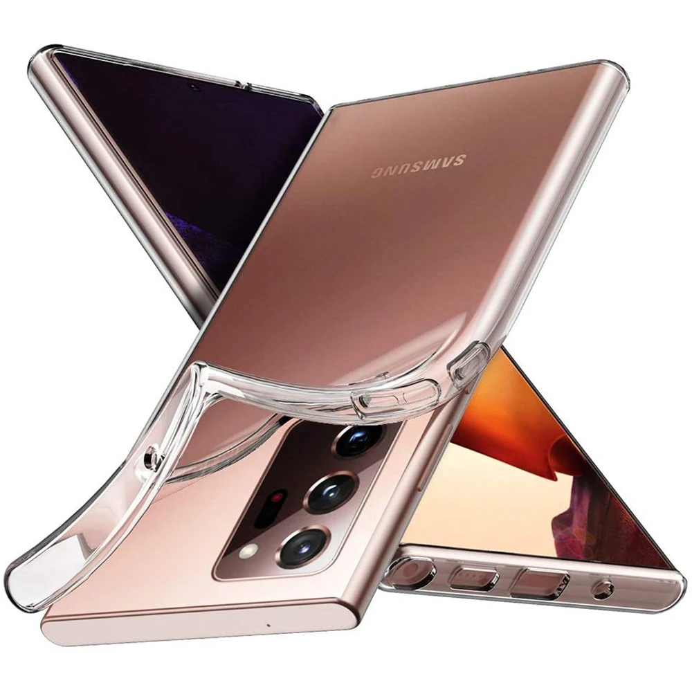 Clear Soft Case For Samsung Galaxy Note 20 Ultra Transparent Silicone ...