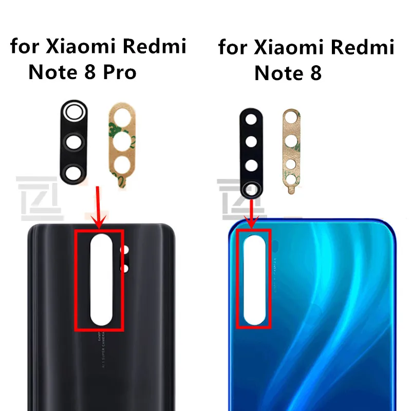 2pcs for Xiaomi Redmi note 8 Camera Glass Lens Back Rear note 8 pro ...