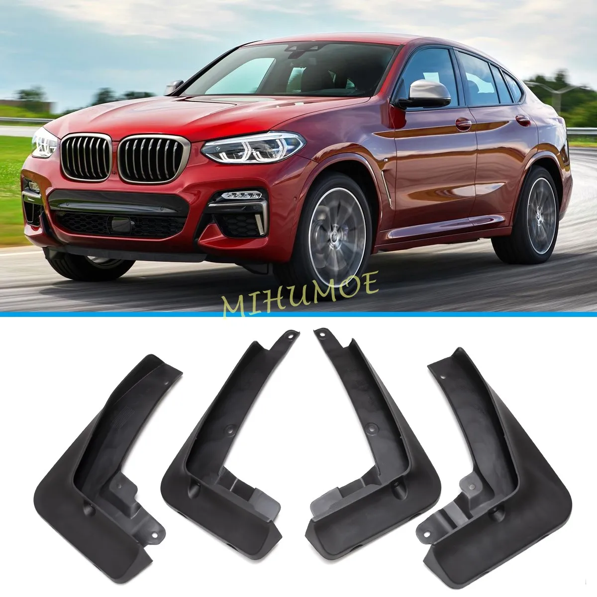 Car Mud Flaps Splash Guard Fender Mudflap For 2019-2021 Bmw X4 M Sport ...