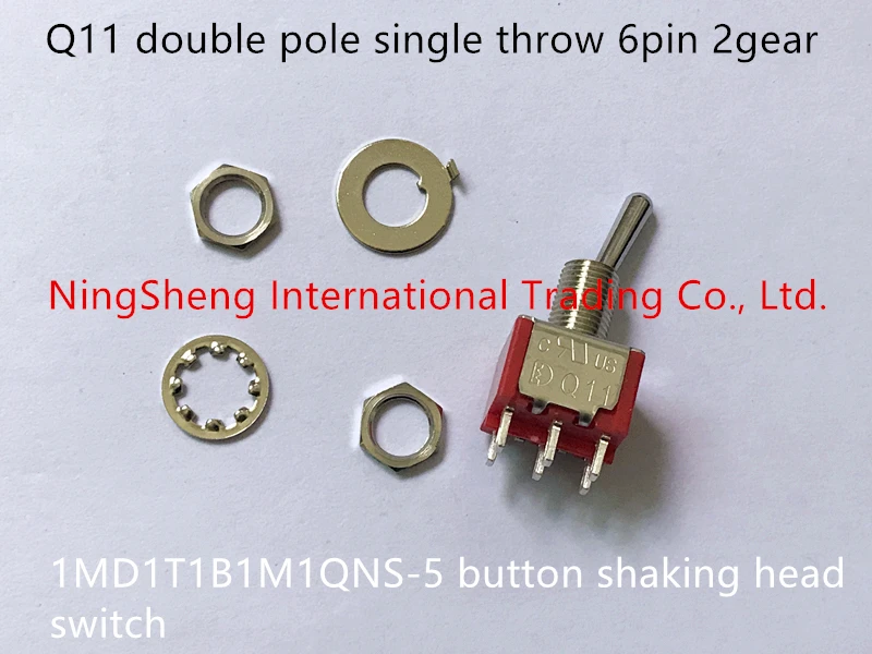 Original New 100% Import Q11 Double Pole Single Throw 6pin 2gear Button ...