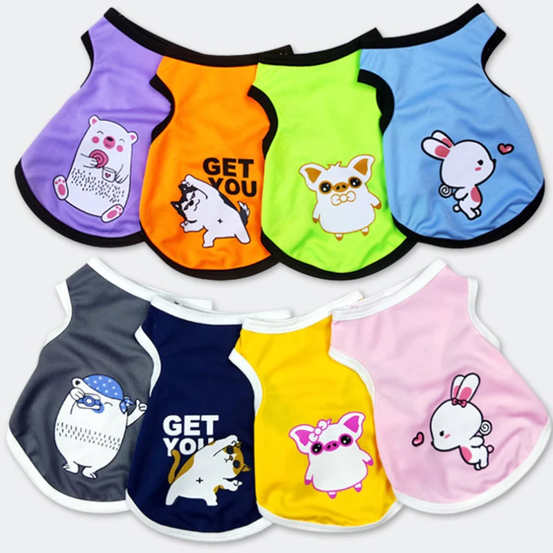 Ropa de verano para gato, chaleco con dibujos animados para Perro ...
