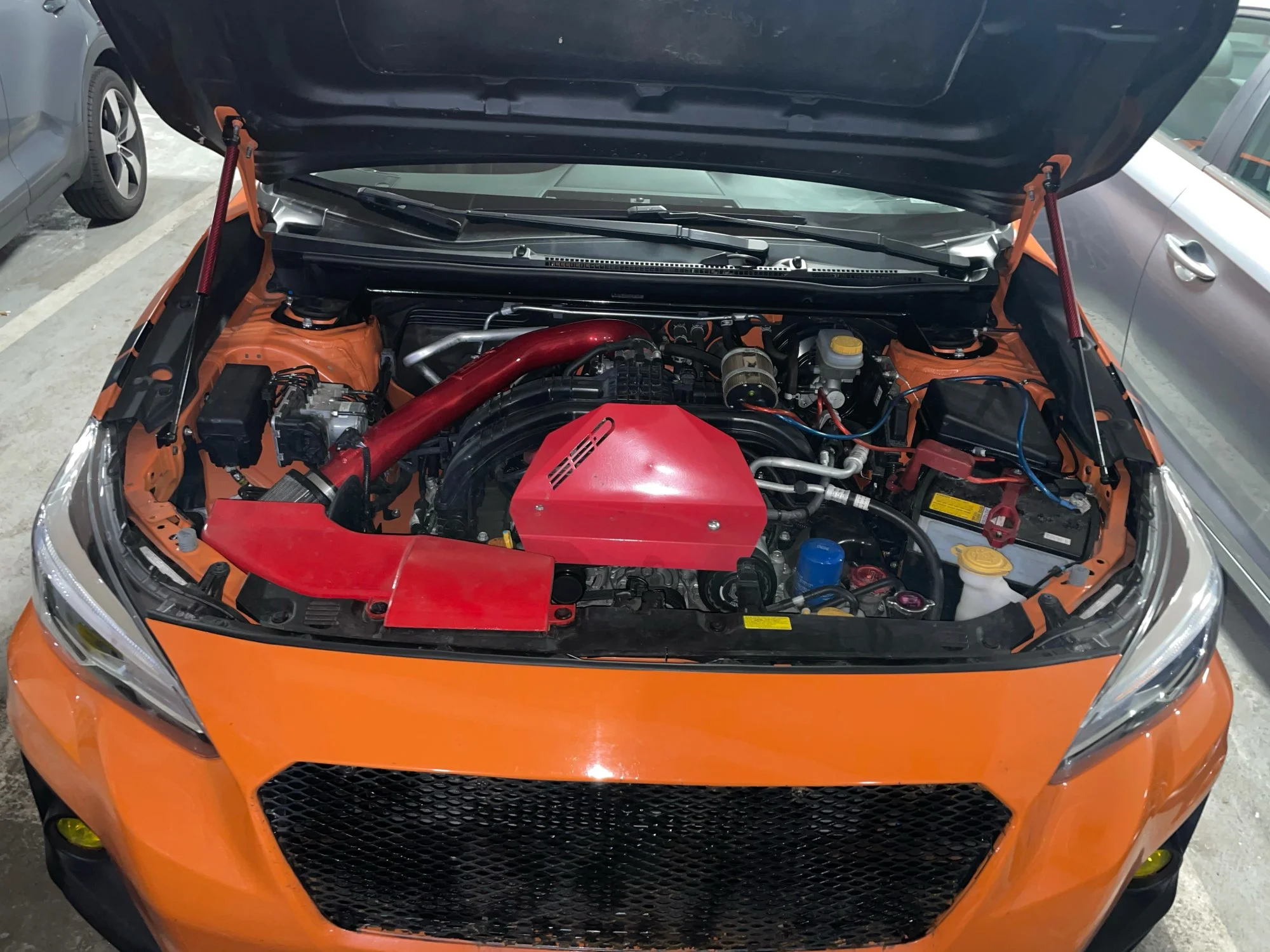 Car Lift Pair Bonnet Gas Struts Front Hood Lift Supports Shocks For ...